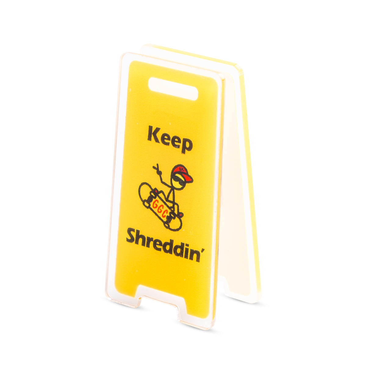 GGC Fingerboard Ramp - Keep Shredding Sign – The Vault Fingerboards