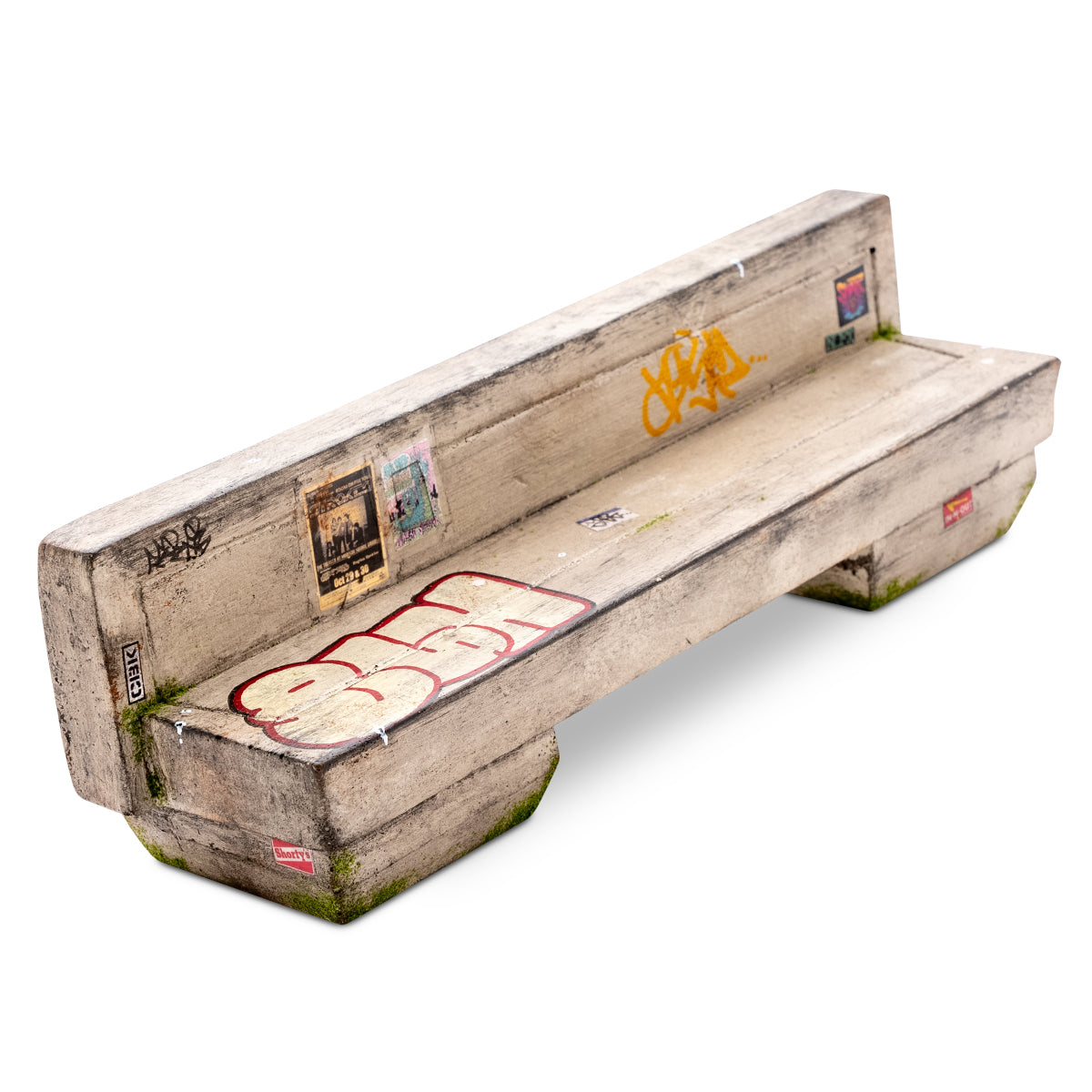 High Level Ramps Fingerboard Ramp - Cement Bench w/ Graffiti – The ...