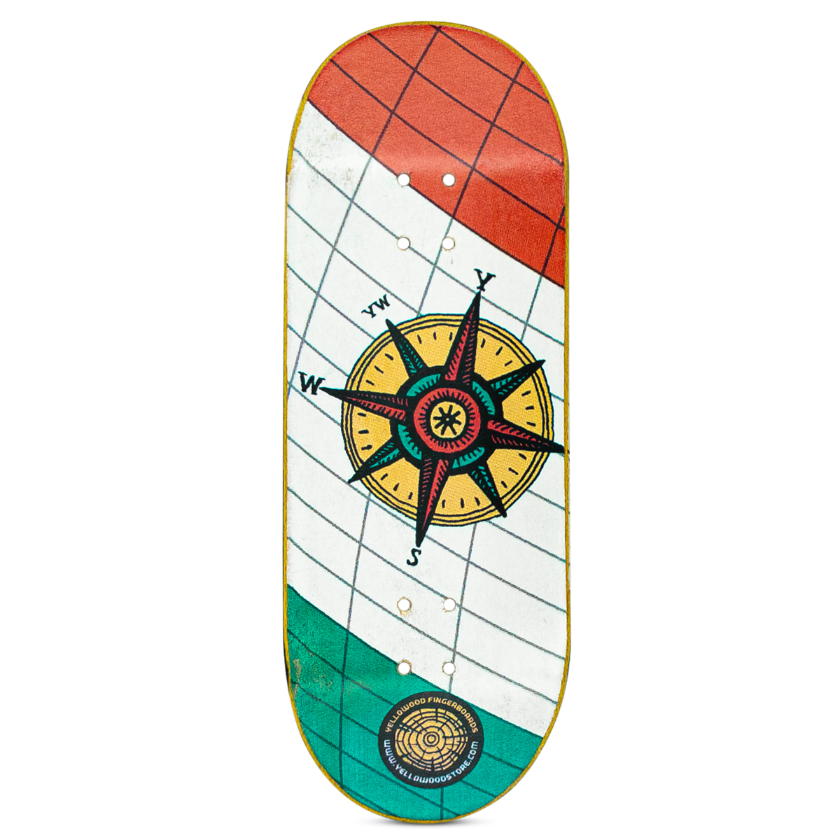 Yellowood Fingerboard Deck - Compass – The Vault Fingerboards