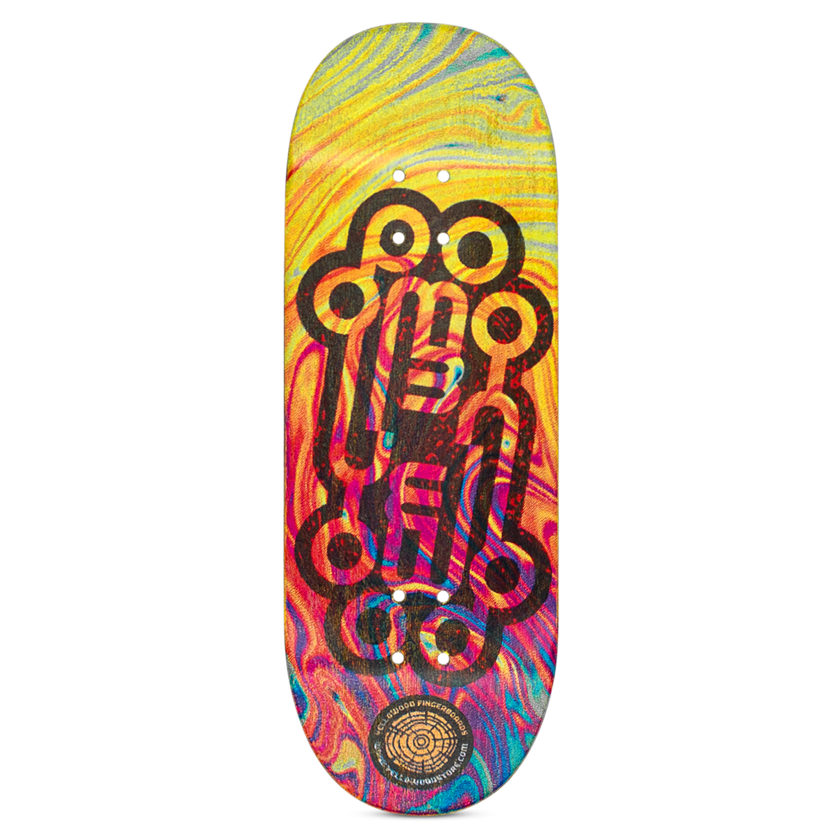 Yellowood Fingerboard Deck - Logo Swirl – The Vault Fingerboards