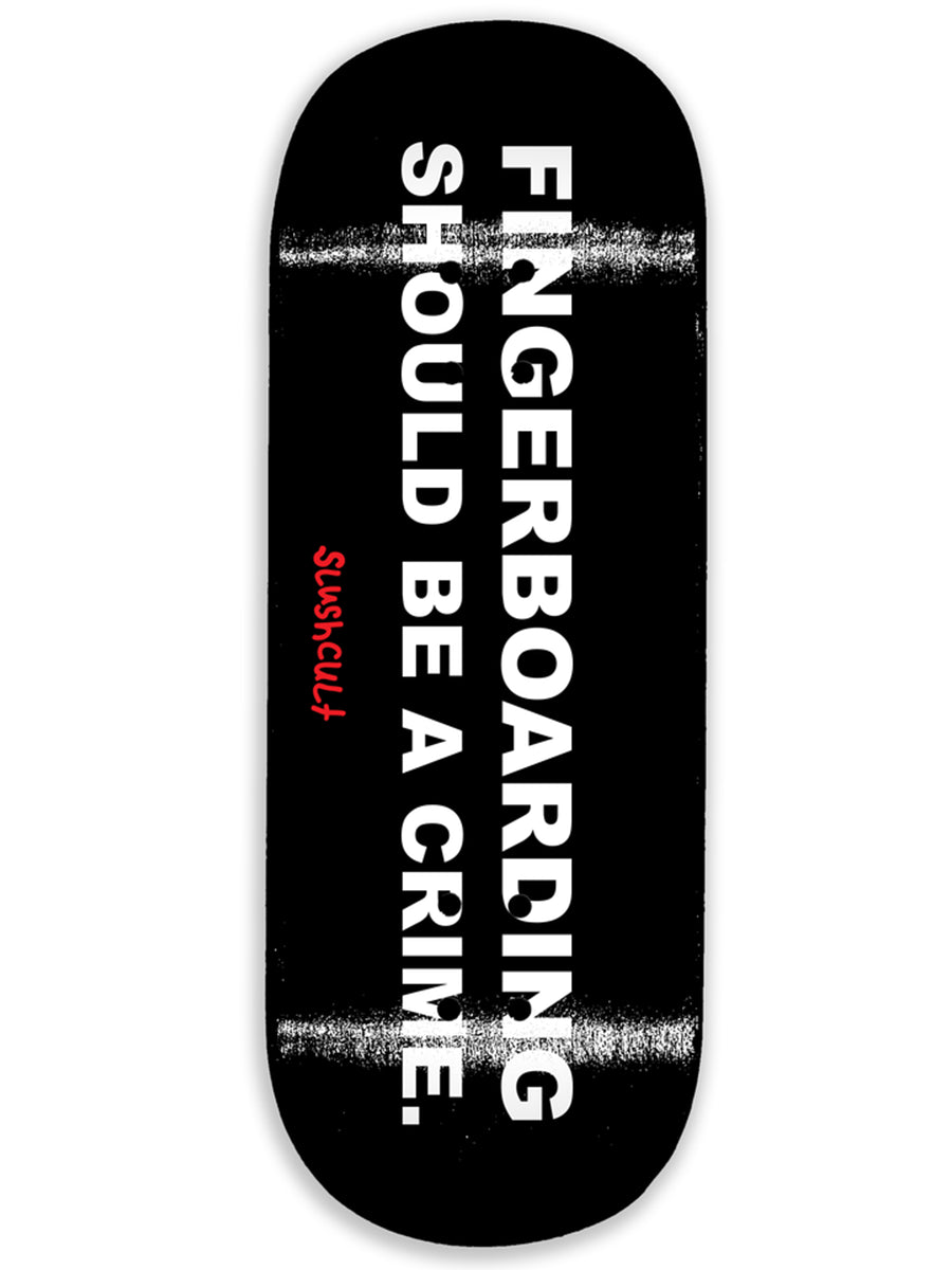 Slushcult Fingerboard Deck - Crime – The Vault Fingerboards