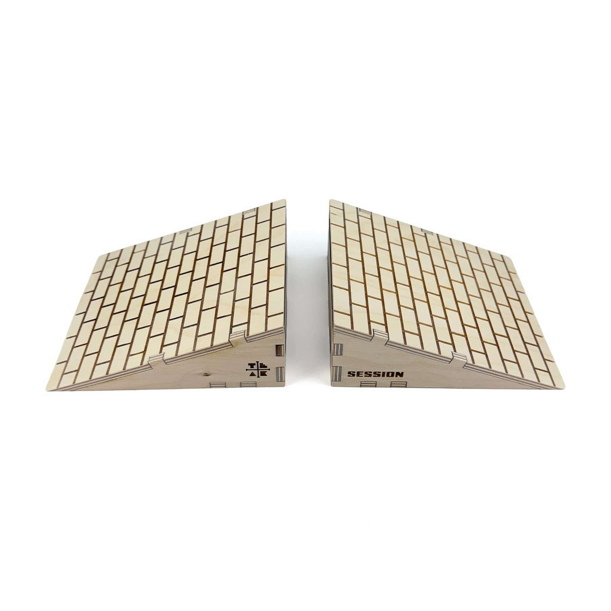 Teak Tuning Fingerboard Ramp - Wooden Kicker w/ Brick Texture – The ...