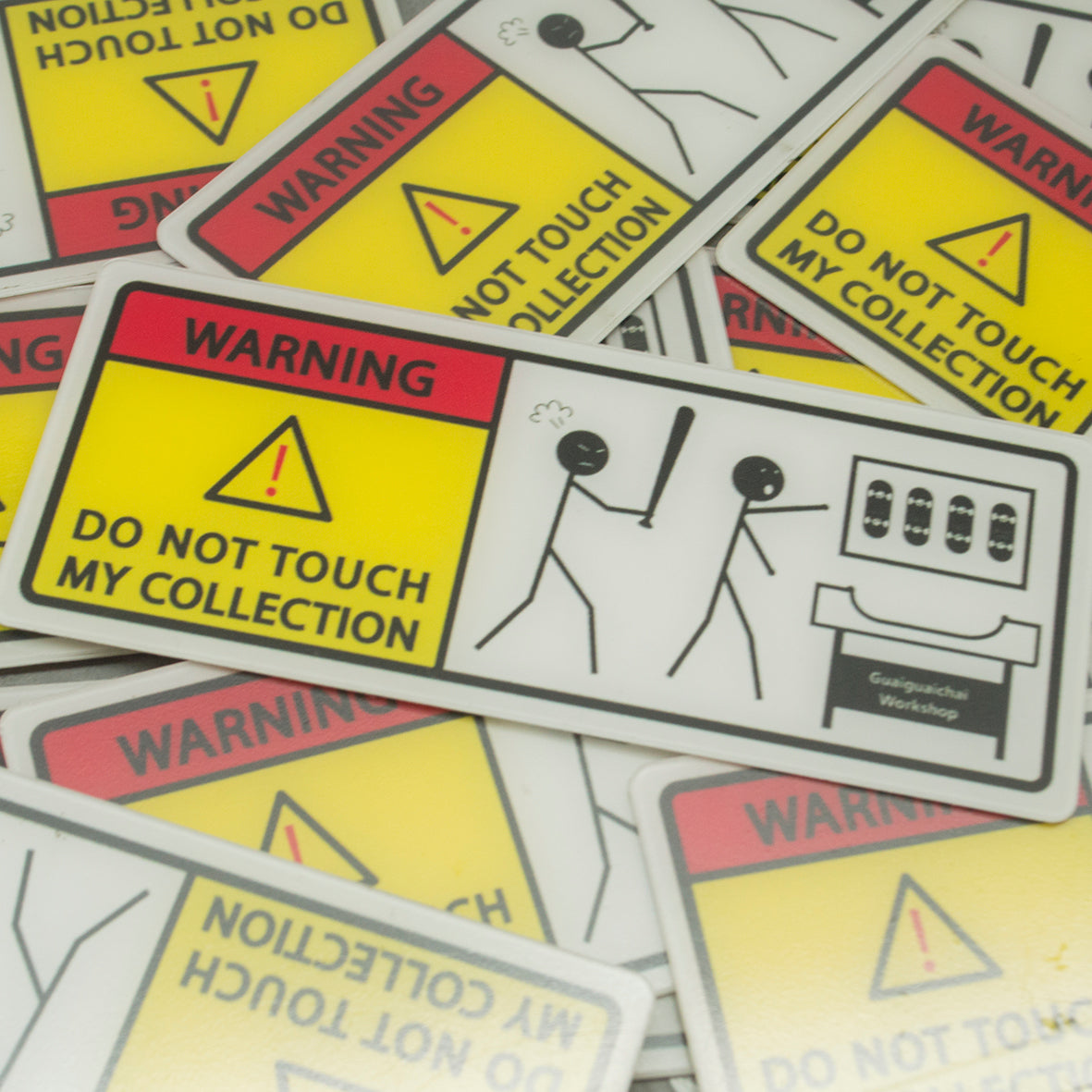 GGC Funny Signs - Don't Touch my Collection – The Vault Fingerboards